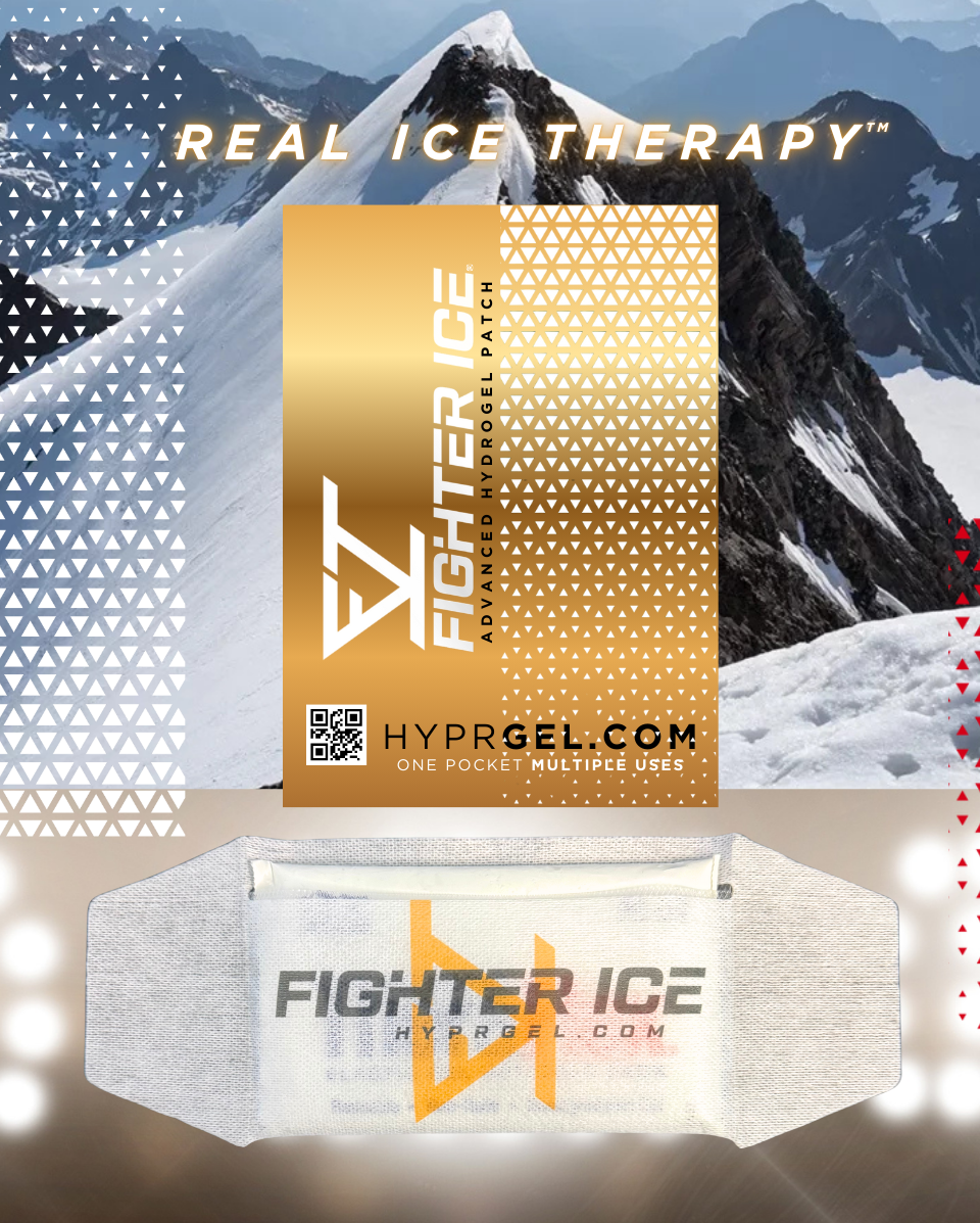 One FIGHTER ICE Patch plus FREE Reusable Gel Pack – NEW! FIGHTER ICE
